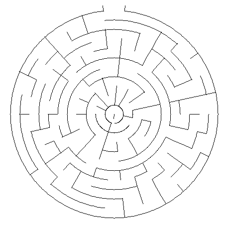 Création de labyrinthes circulaires